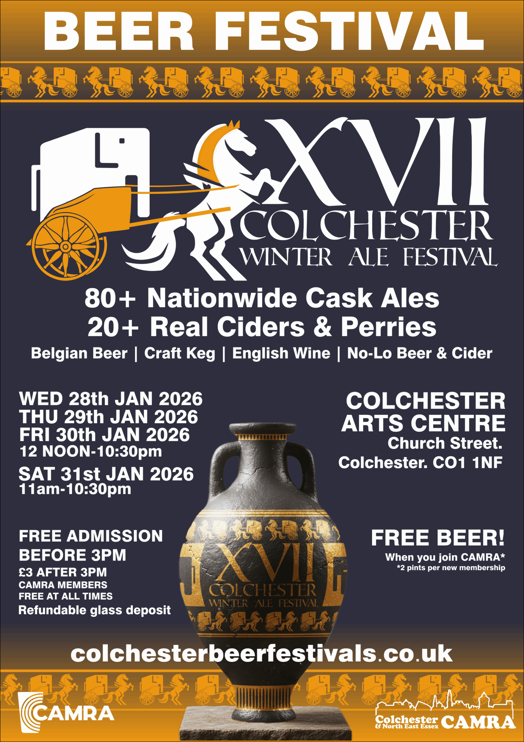 17th Colchester Winter Ale Festival – Colchester Beer Festivals